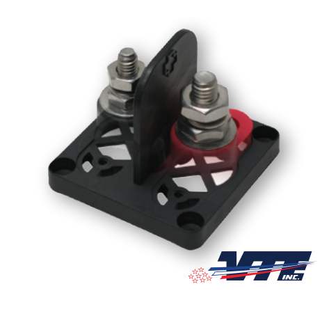 Small Base Power Distribution Post Dual Holder – Googolplex Electric Co.